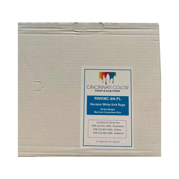 10lb Bag of Reclaimed White Rags - Cincinnati Color Company